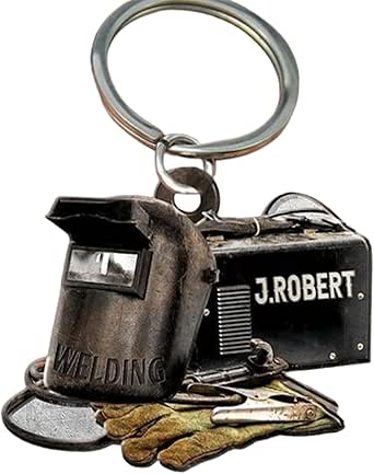 Welder Personalized Keychain – Custom Name Acrylic Welding Keychain ...