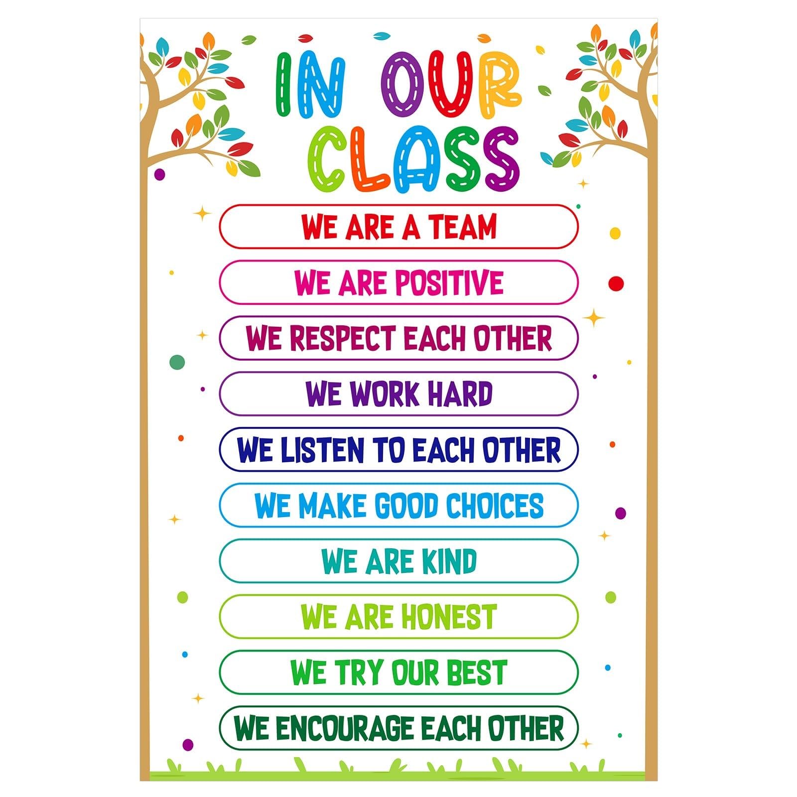 Amazon.com: Classroom Rules Posters - Motivational Posters,Toddler ...