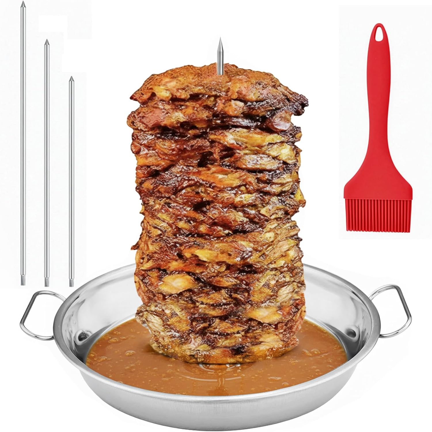 Amazon.com: Al Pastor Skewer for Grill & Oven – Vertical Rotisserie ...