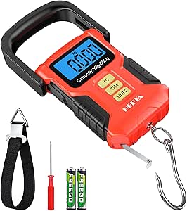 Amazon.com: HEETA Waterproof Fish Scale, Digital Fishing Scale 110lb/50kg with Memory Function ...