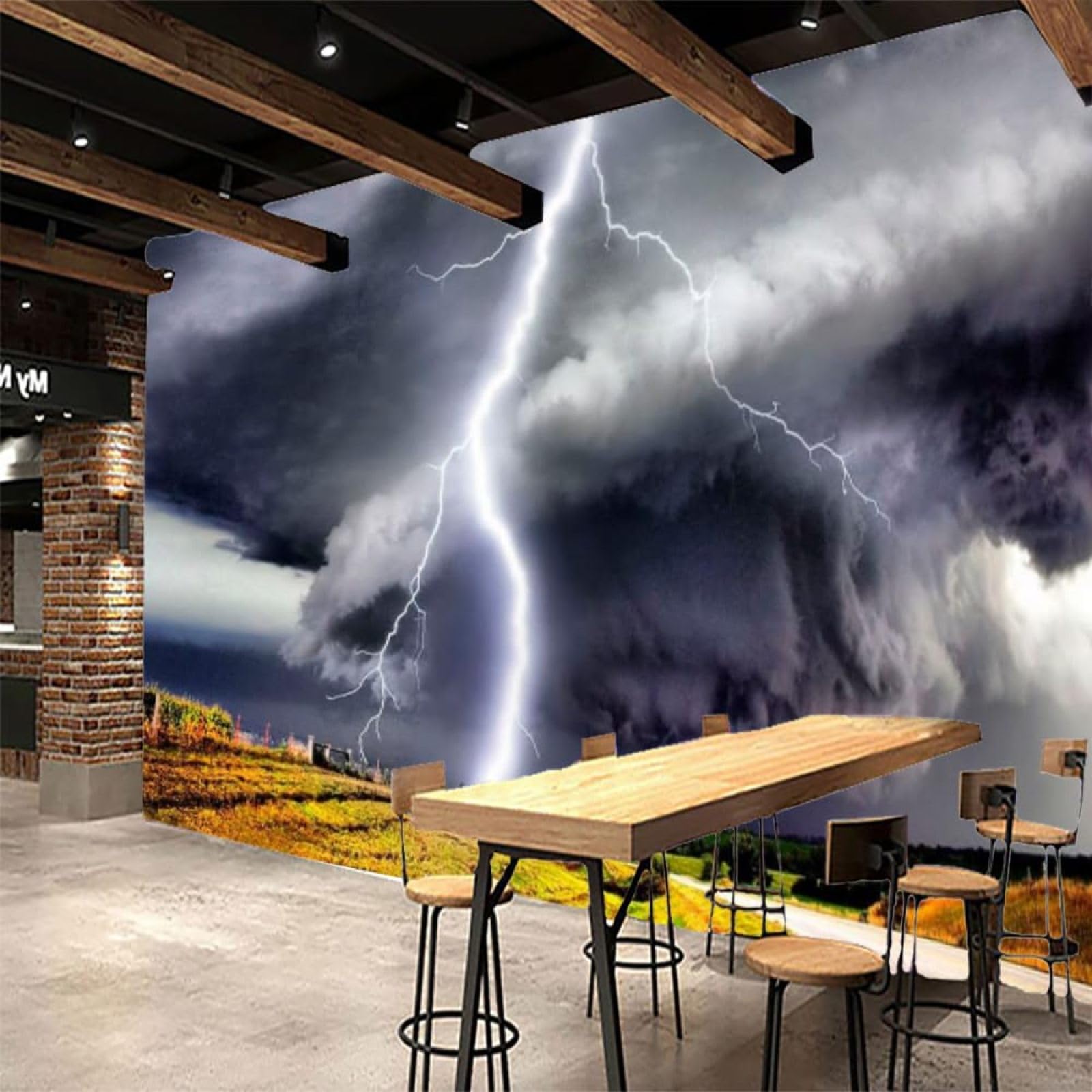 Tornado And Lightning Storm Wallpaper A Dramatic Cosmic Tornado With
