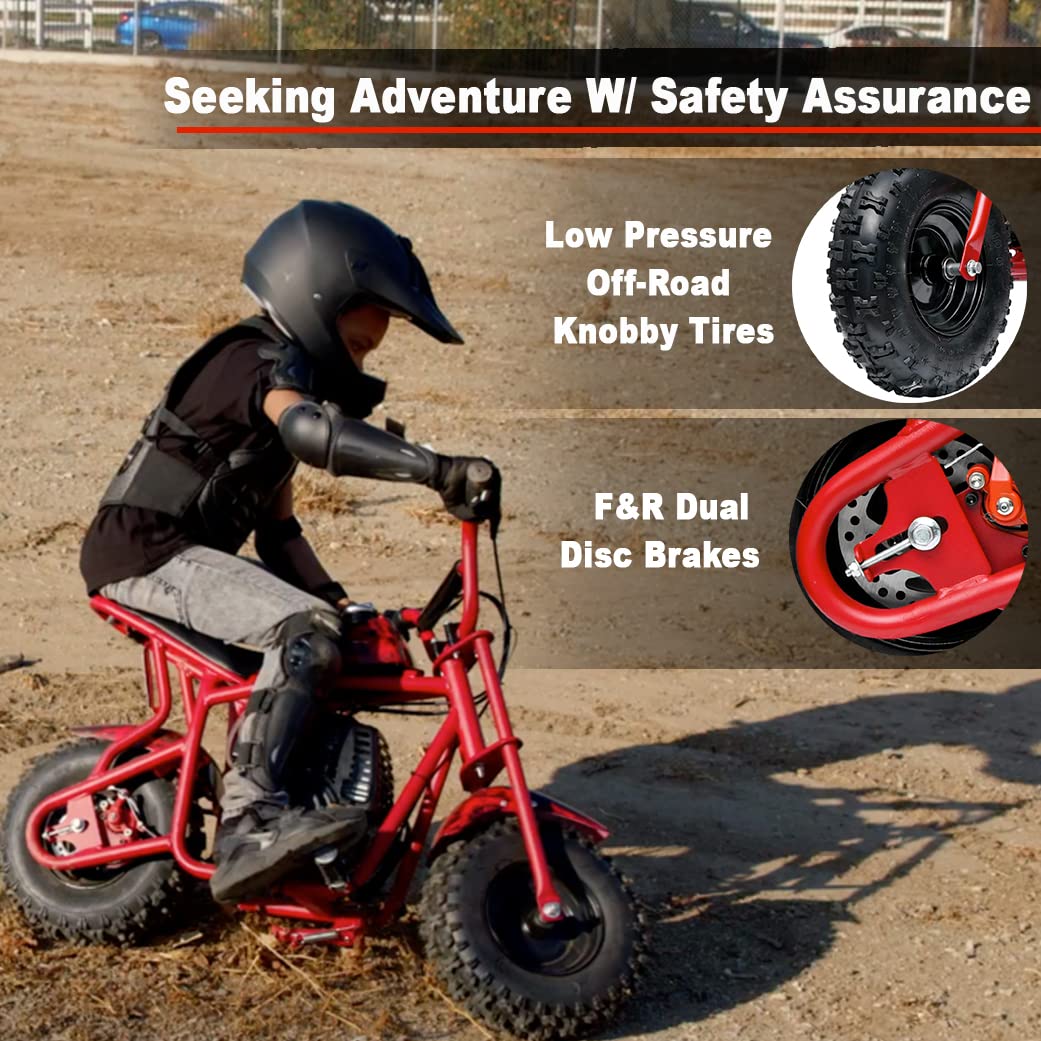 FRP DB003 40CC 4-Stroke Kids Dirt Off Road Mini Dirt Bike, Kid Gas ...