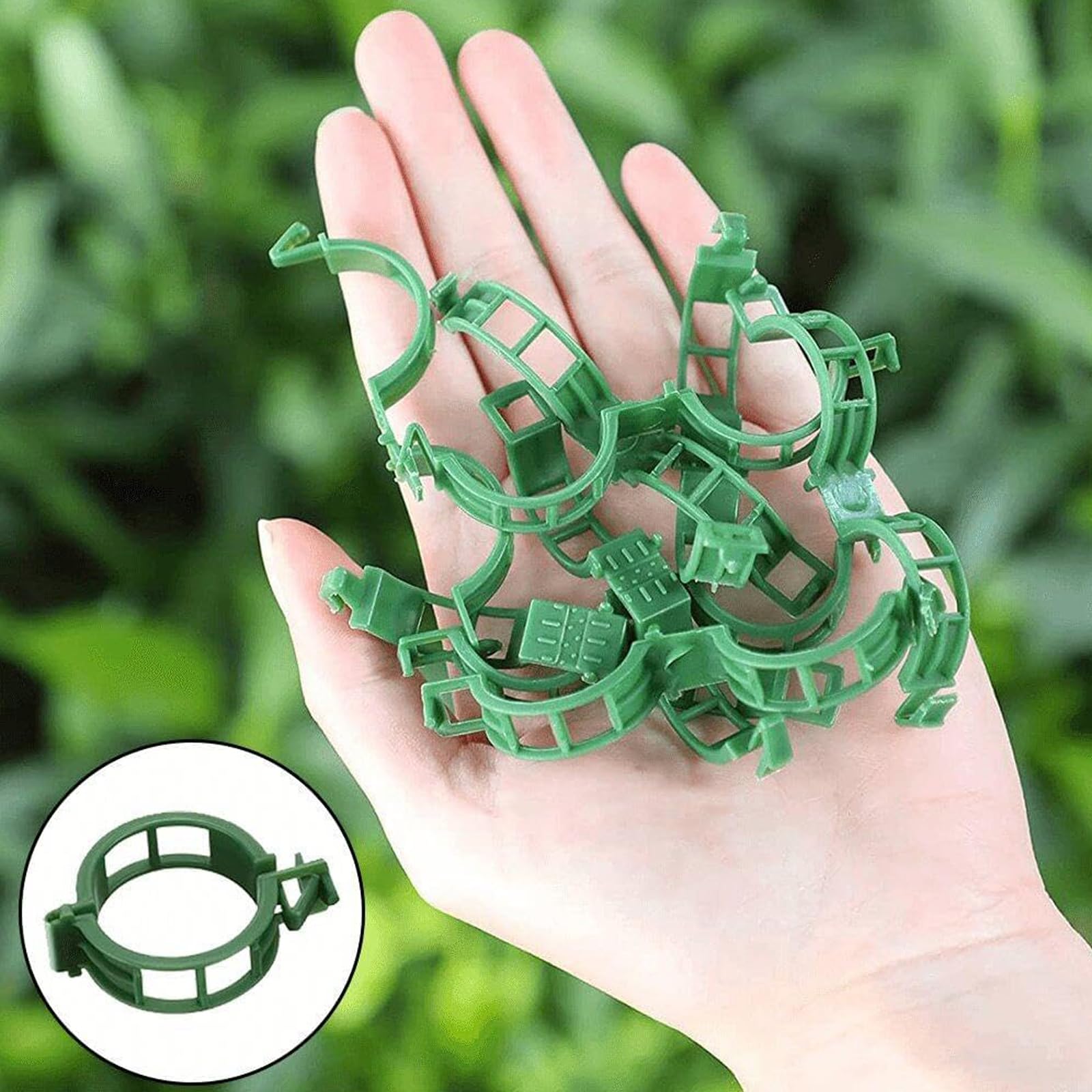 TuoYi 100 Pieces Plastic Plant Support Clips, Plant Vine Fixed Support ...
