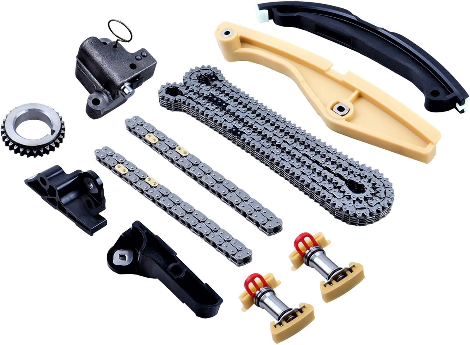 NOPOCA Engine Timing Chain Kit W/Tensioner Compatible with Ford F-150 ...