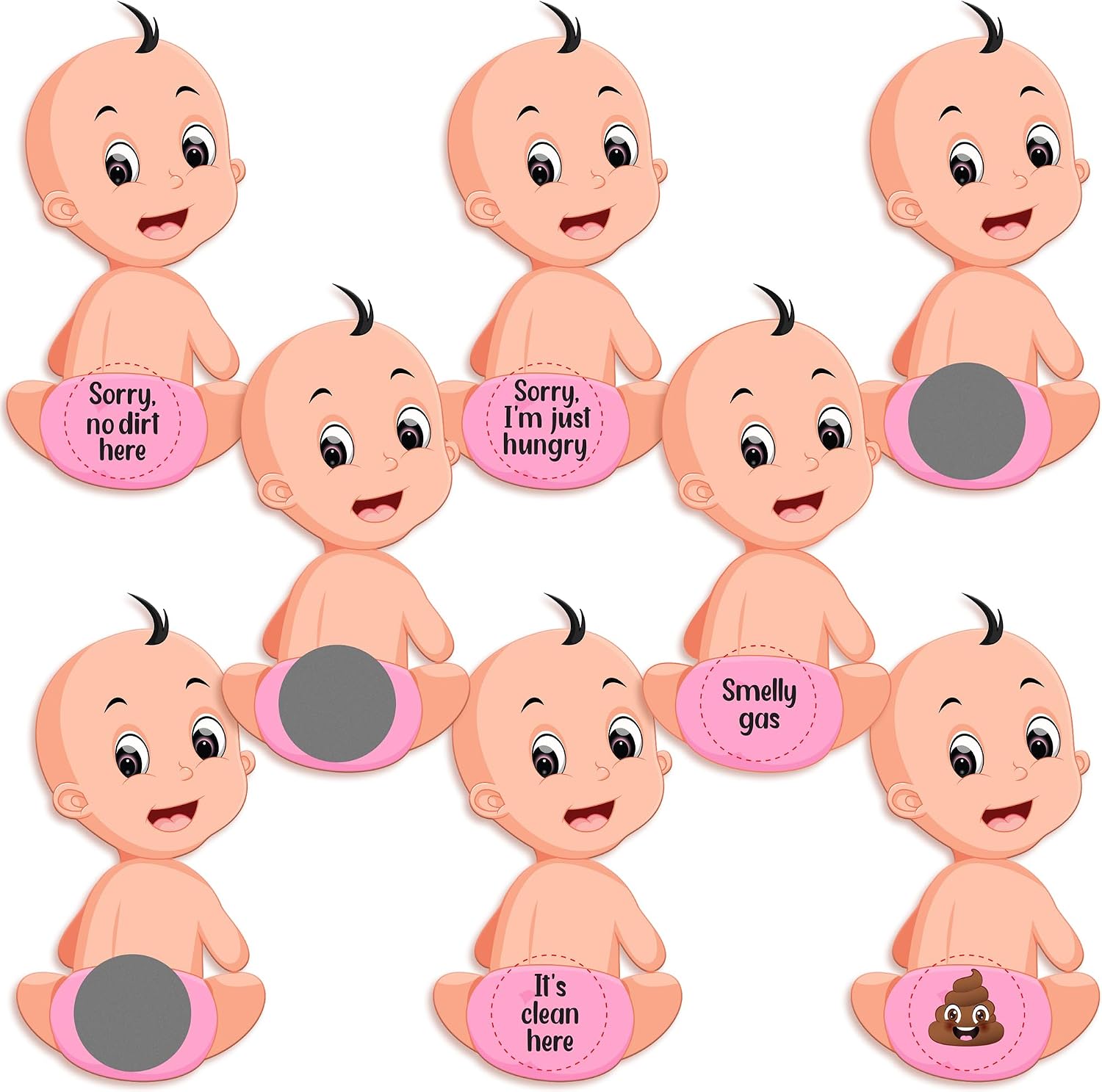 Amazon.com: KatchOn, Baby Shower Scratch Off Game for Guest - 50 Cards ...