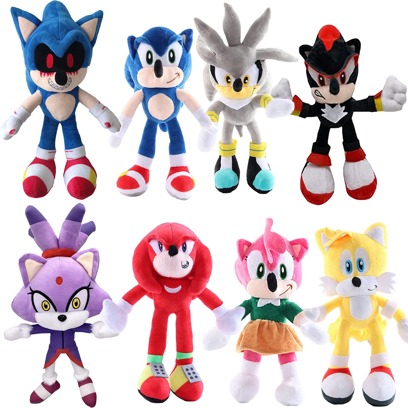 Sonic Plush Set 8 Sonic Exe Plush Blaze The Cat | Desertcart KUWAIT
