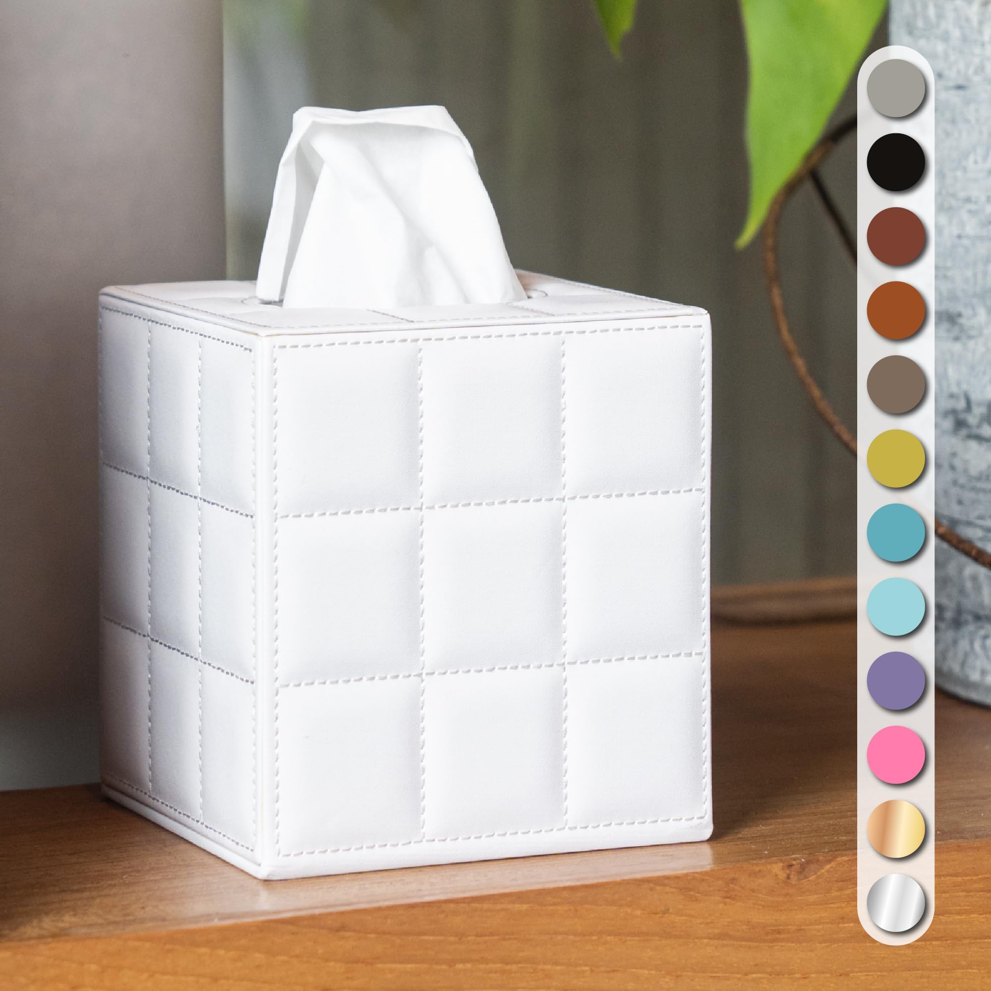 Amazon.com: Ceramic Tissue Box Cover, Marshmallow Shape Tissue Box ...