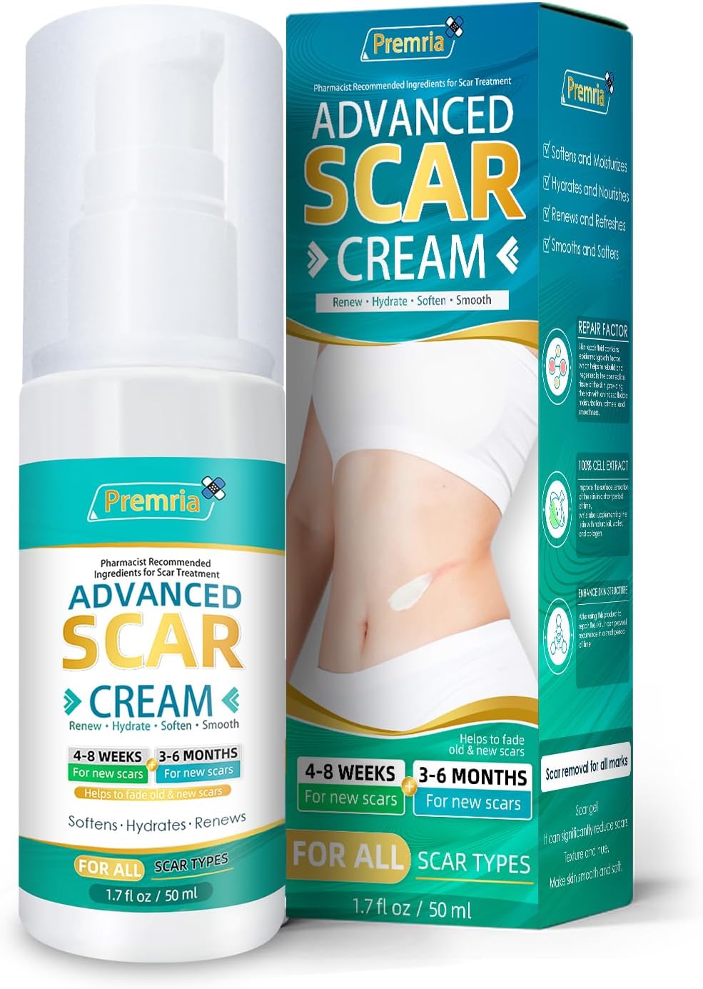 Amazon.com : MD Performance Ultimate Scar Formula - Advanced Silicone ...