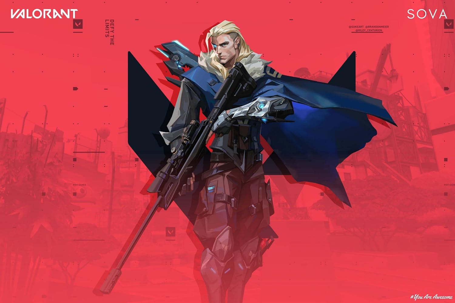 You Are Awesome - Valorant - SOVA Poster 14 (18inchx12inch) : Amazon.in ...