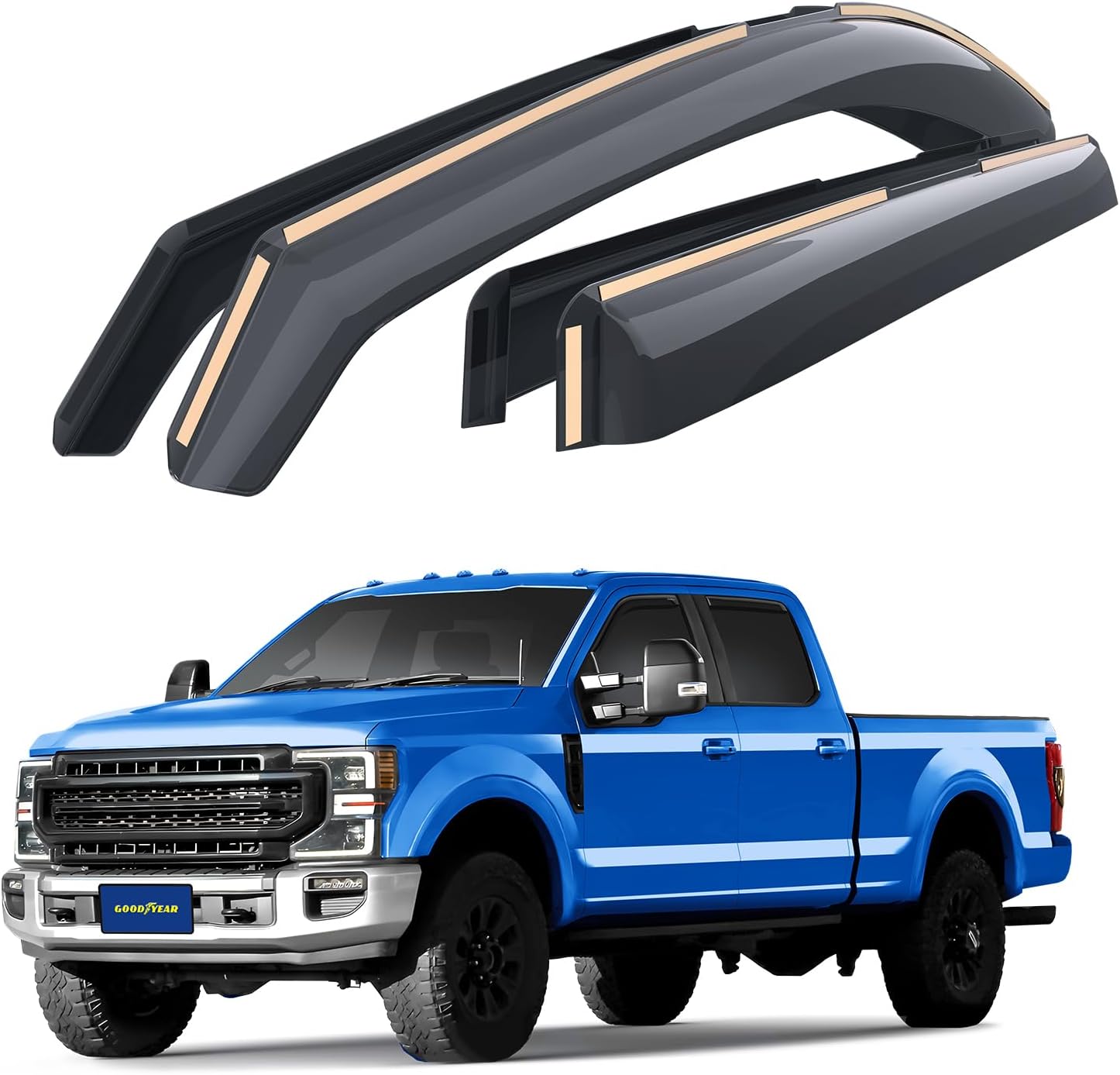 Brandclub - Goodyear Shatterproof in-Channel Window Deflectors for Ford ...