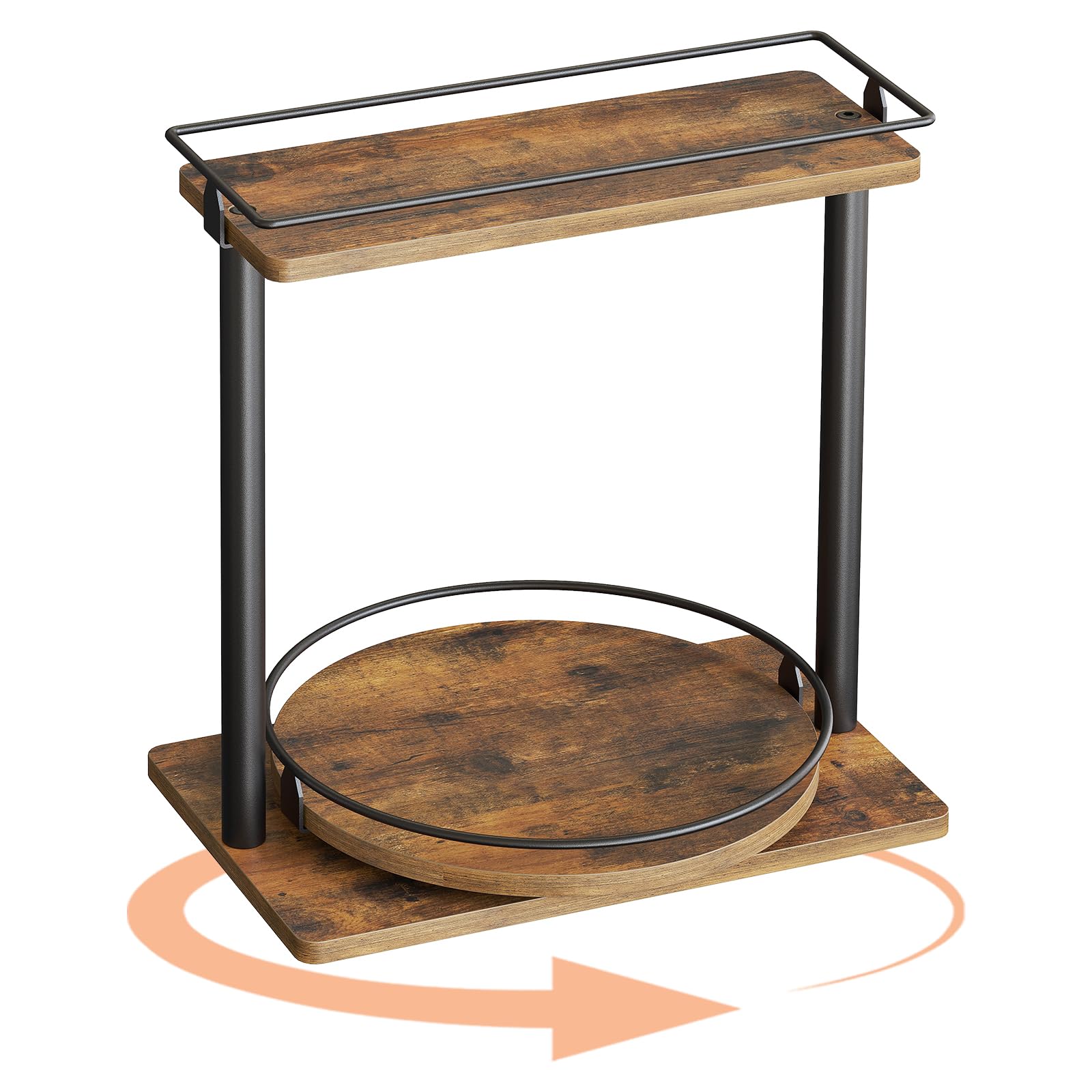 Amazon.com: YATINEY Lazy Susan, 2 Tier Lazy Susan Organizer, Lazy Susan ...