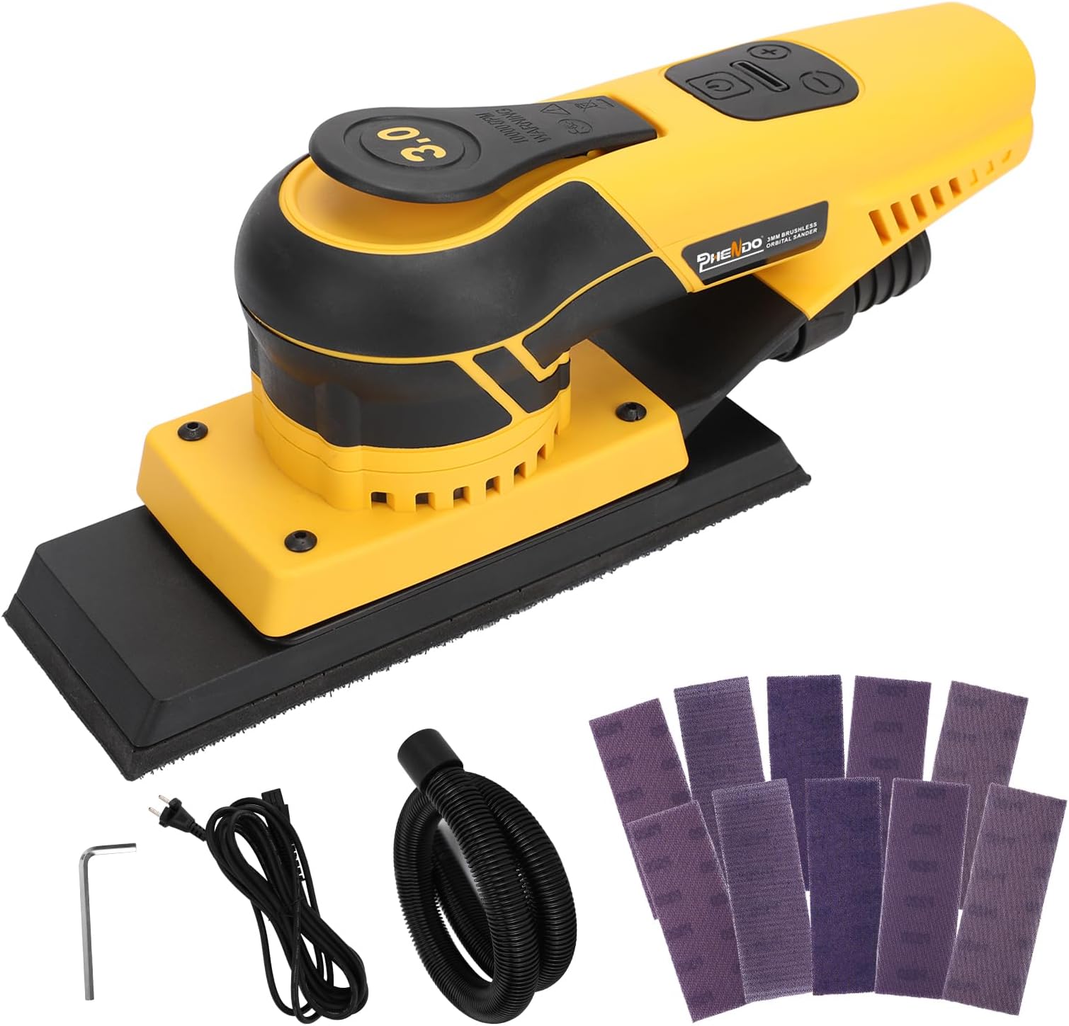 Dynabrade (57400) Dynaline Air-powered In-Line Finishing Sander, Non ...