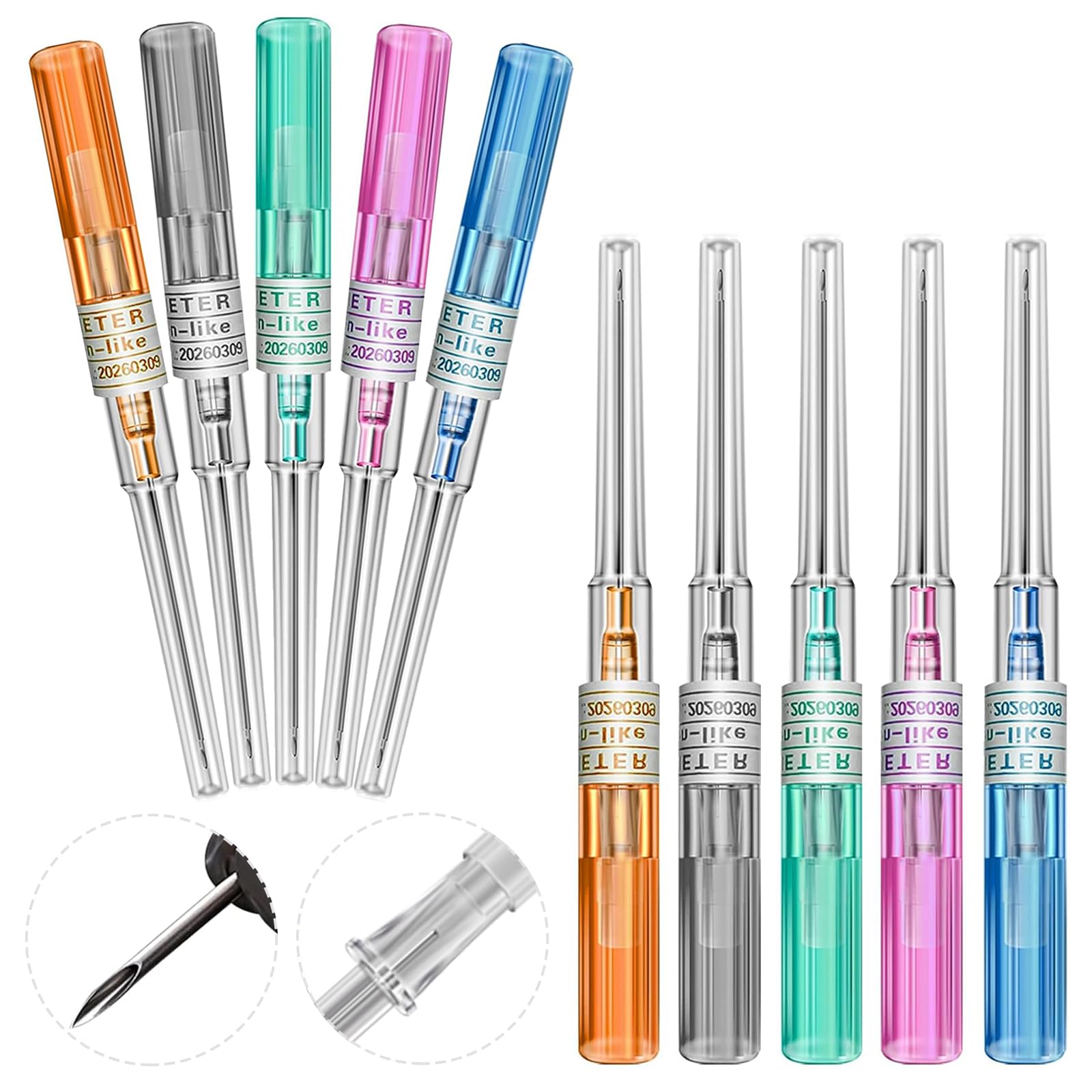 Amazon.com: Catheter Piercing Needles - YONGDA 10Pcs Mixed 14G 16G 18G ...