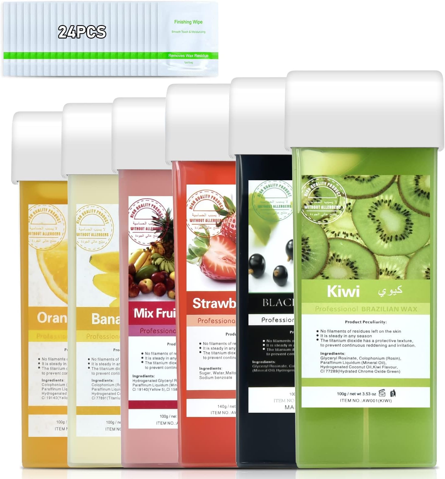 Amazon.com : Roll on Wax Kit, Wax Roller for Hair Removal, Portable ...