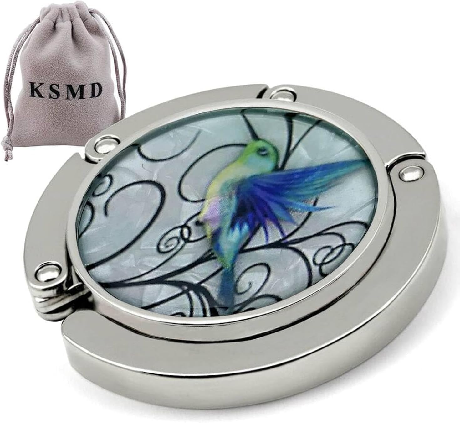 Amazon.com: KSMD Compact Round Purse Hooks for Table and Bars,Portable ...