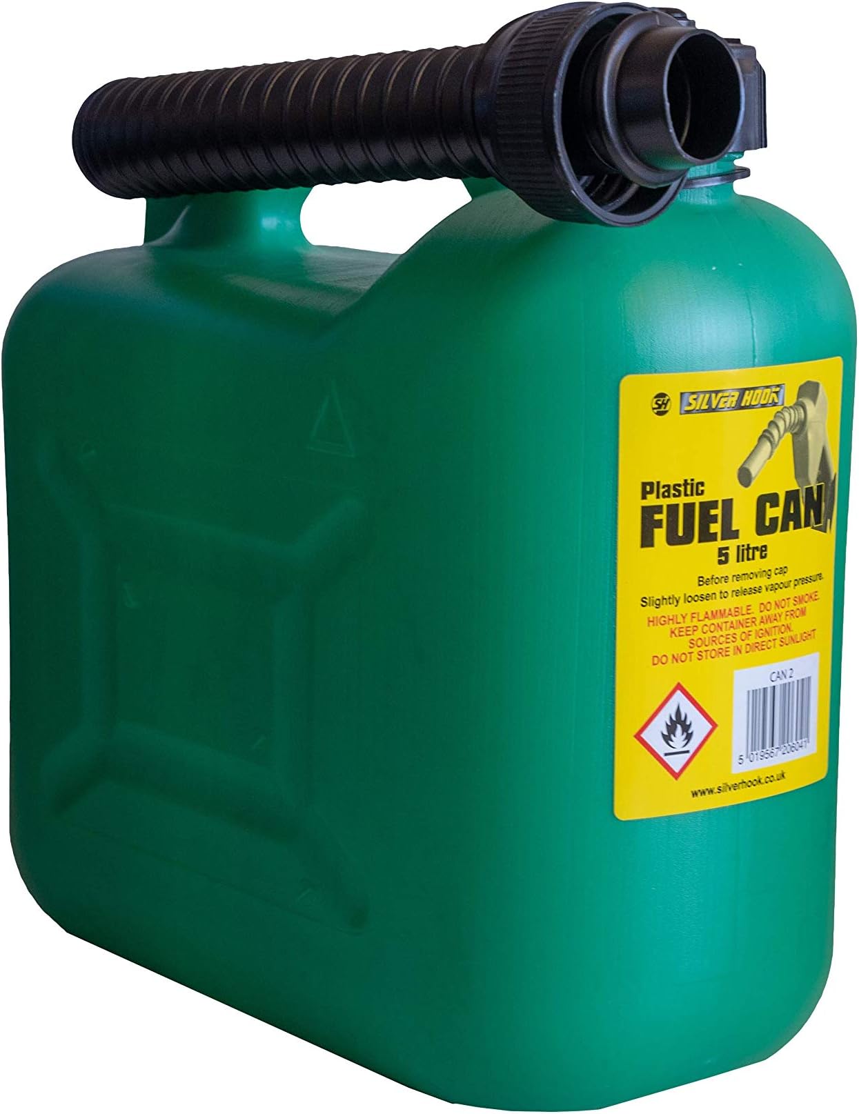 S Style CAN2 Unleaded Petrol Can and Spout Green 5 Litre : Amazon.co.uk ...