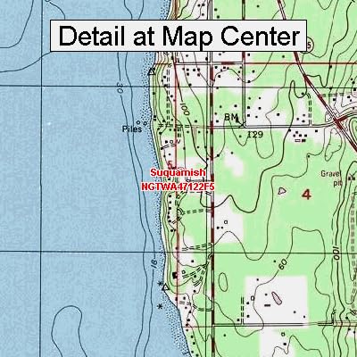 Amazon.com : USGS Topographic Quadrangle Map - Suquamish, Washington ...