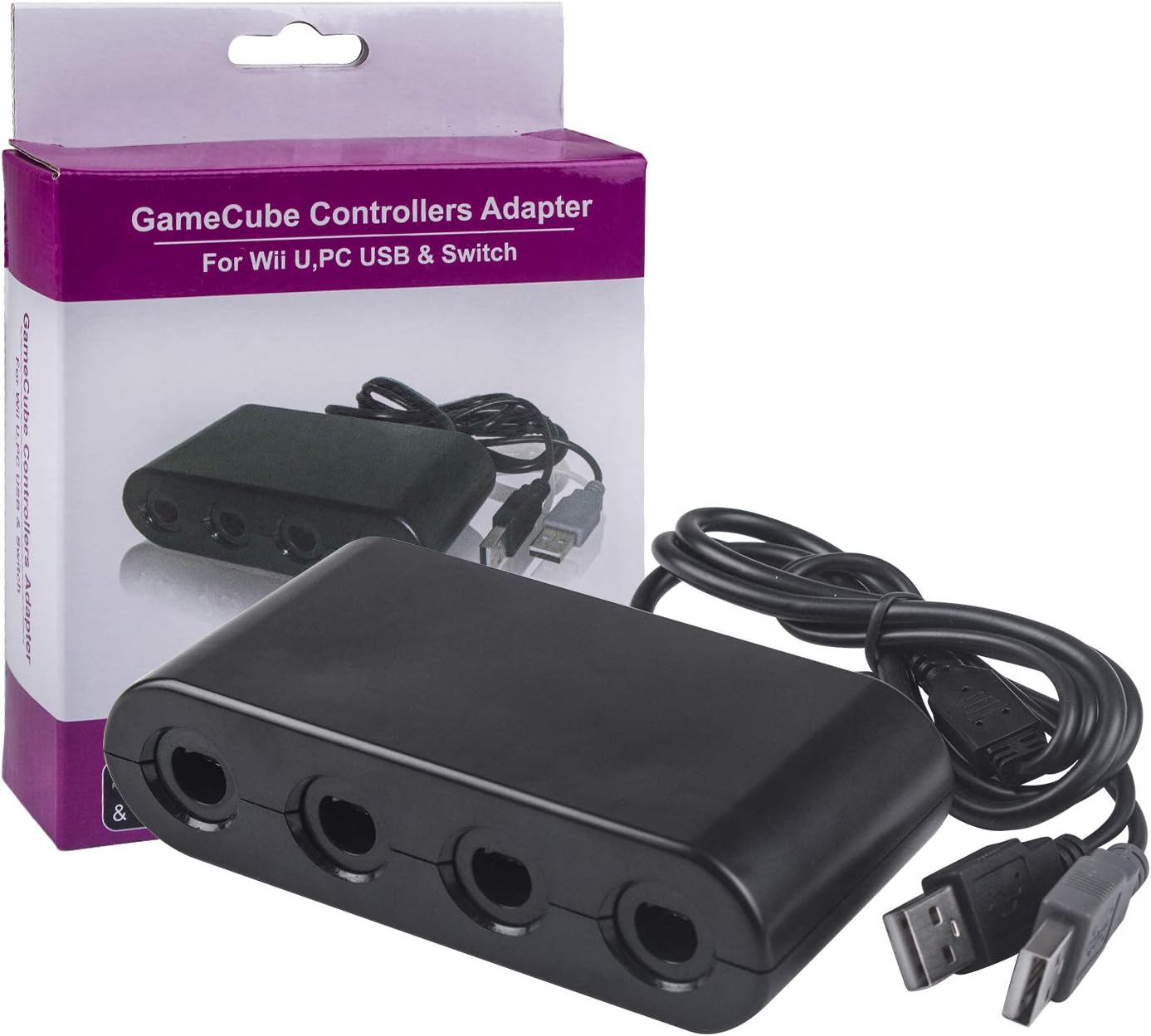Wii U Gamecube Controller Adapter, Gamecube NGC Controller Adapter for ...