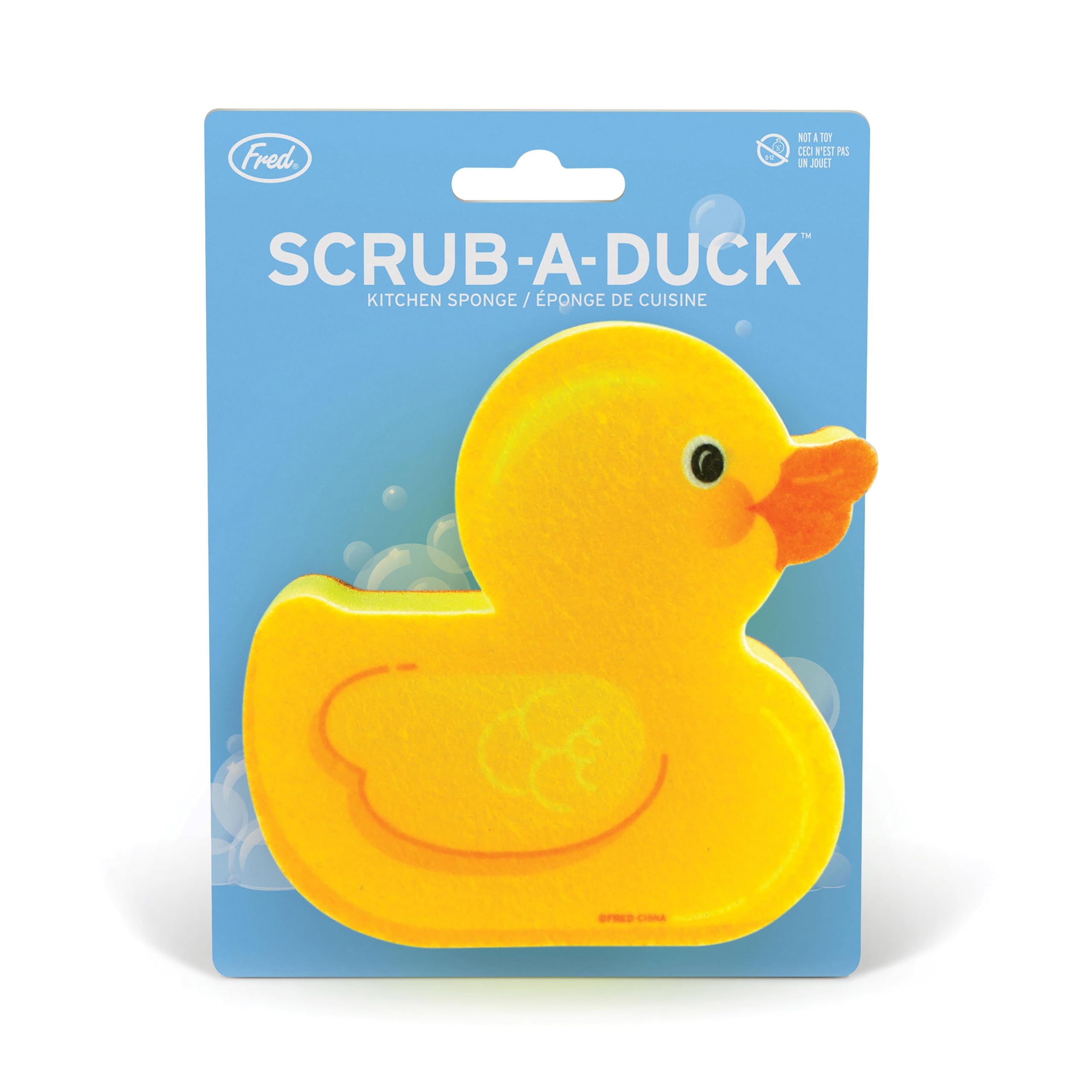 Amazon.com: Genuine Fred, Scrub-A-Duck, Kitchen Sponge, Yellow ...