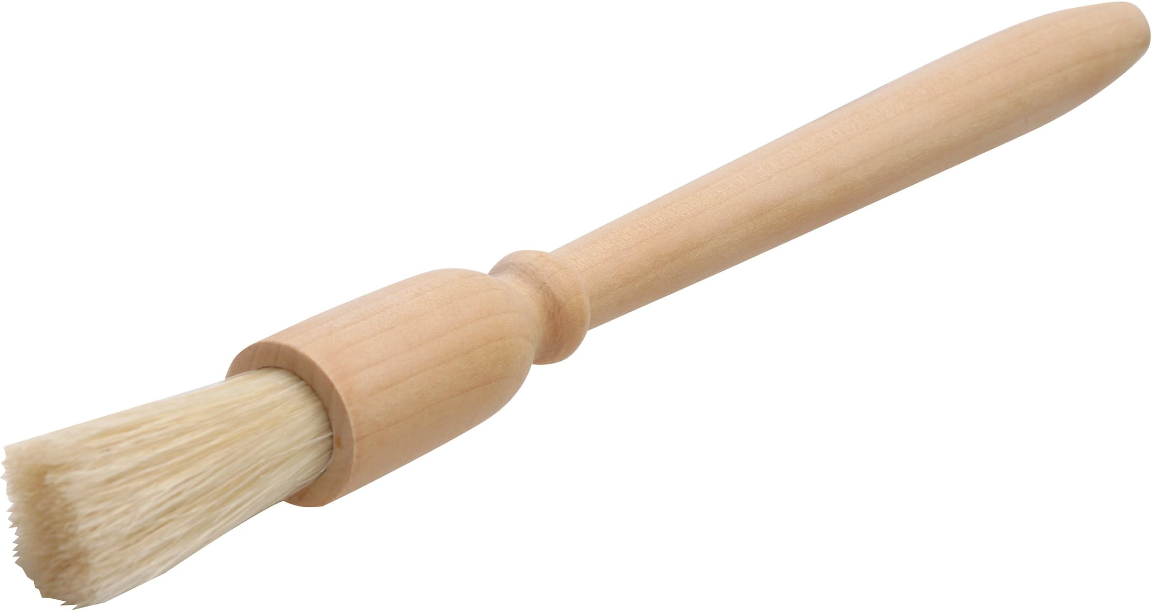 KitchenCraft Wooden Pastry Brush with Soft Natural Bristles, 25 cm ...