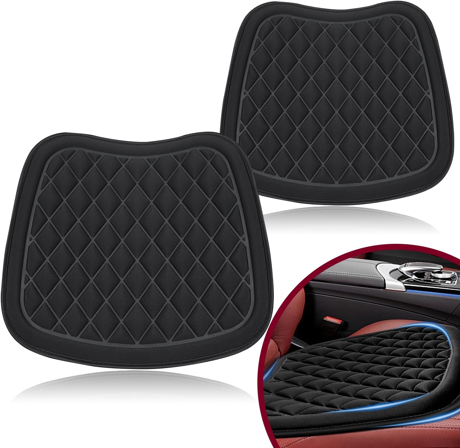 MIAOKE 2 Cojines Transpirables para Coche/Oficina, Protección de ...