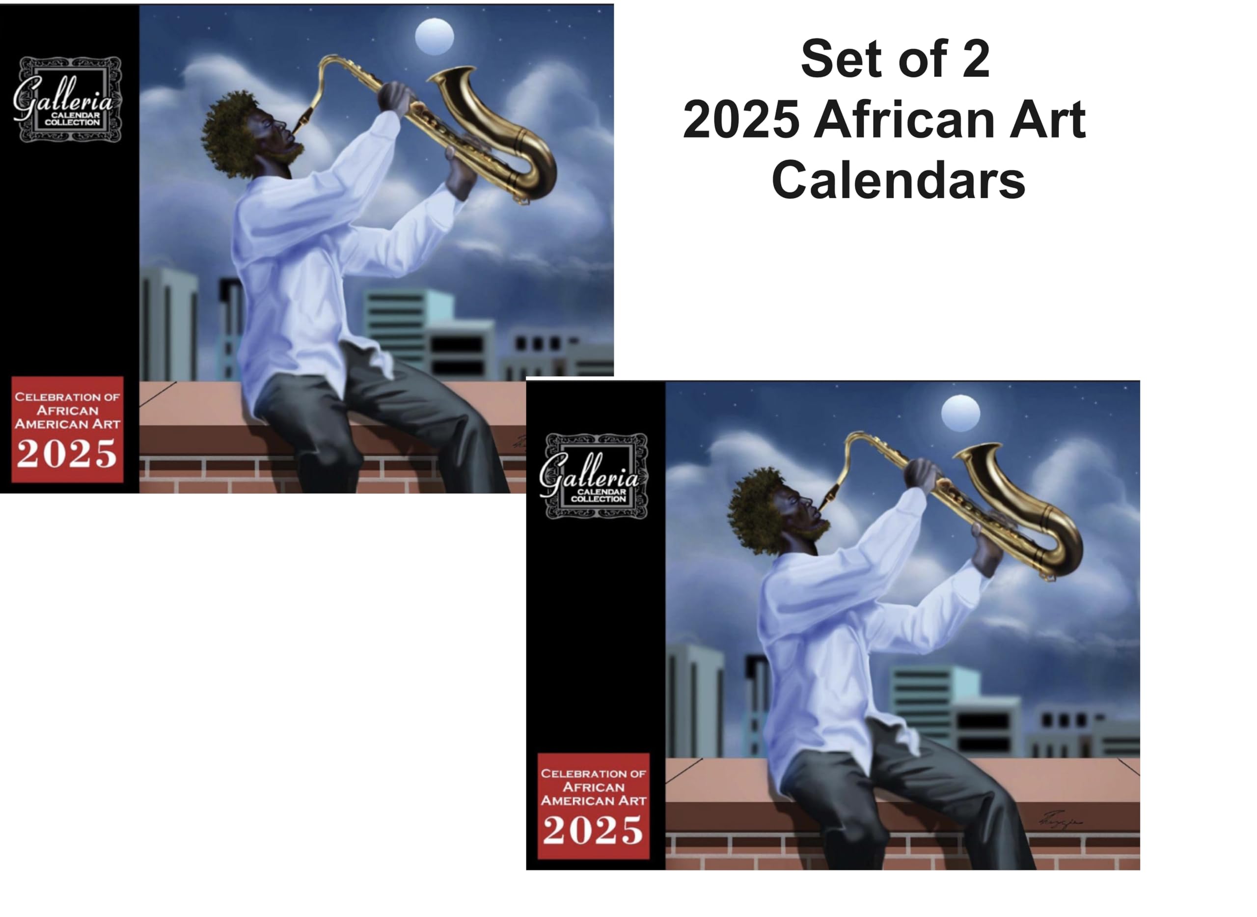 Amazon.com: Generic SET OF 2 2025 AFRICAN AMERICAN ART CALENDARS ...