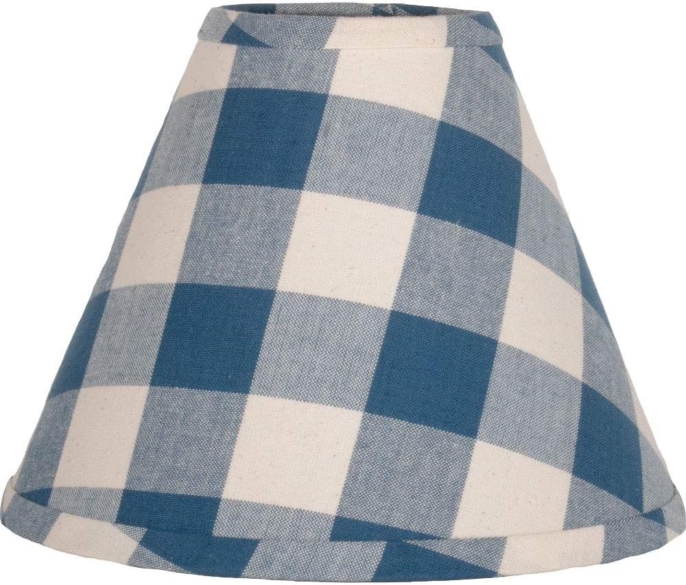 Amazon.com: Buffalo Check Blue and Buttermilk 16" Washer Fabric Lamp ...