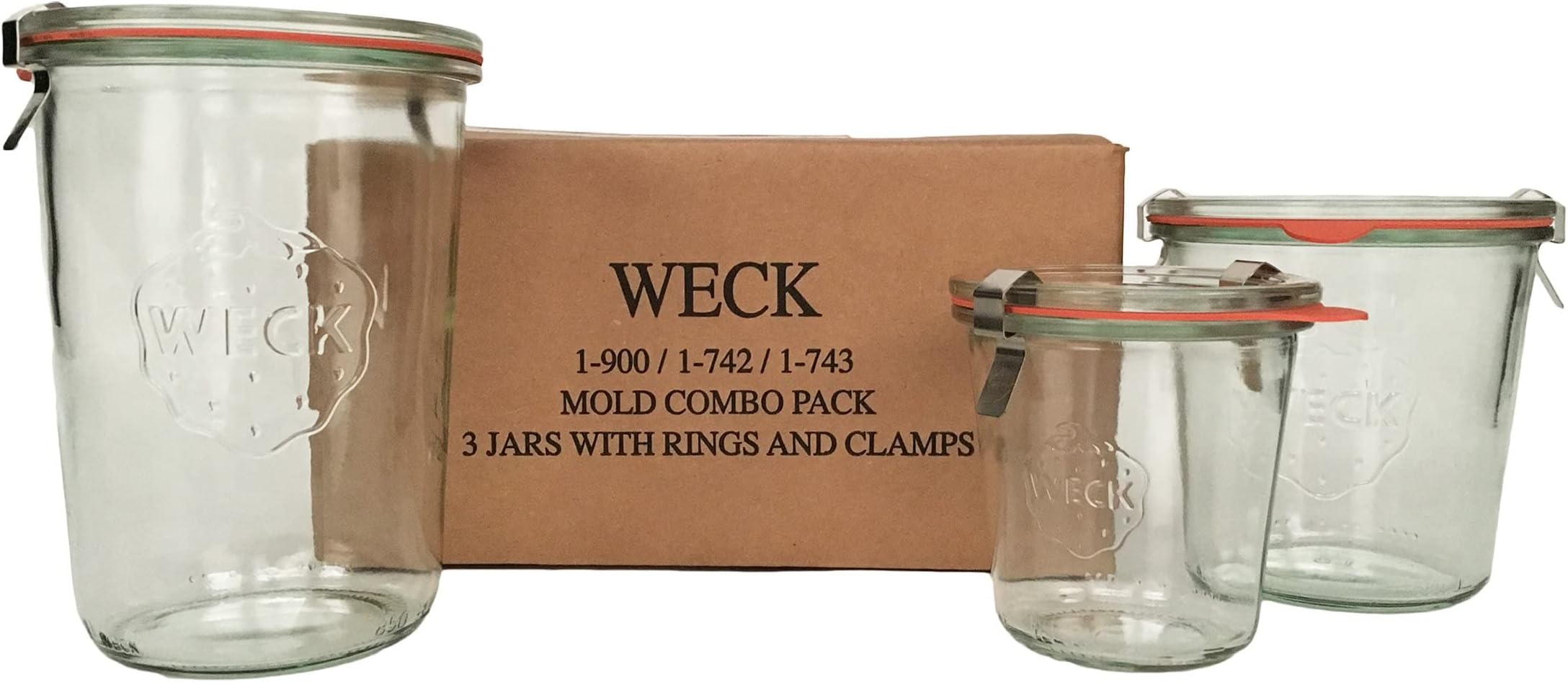 Amazon.com: WECK Mold Jar Combo Packs (Standard): Home & Kitchen