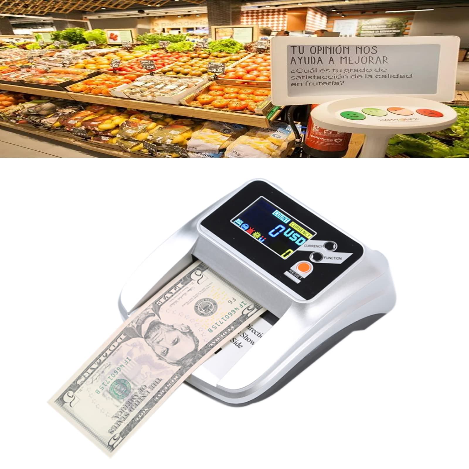 Amazon.com: Counterfeit Bill Detector, Portable Fake Currency Reader ...