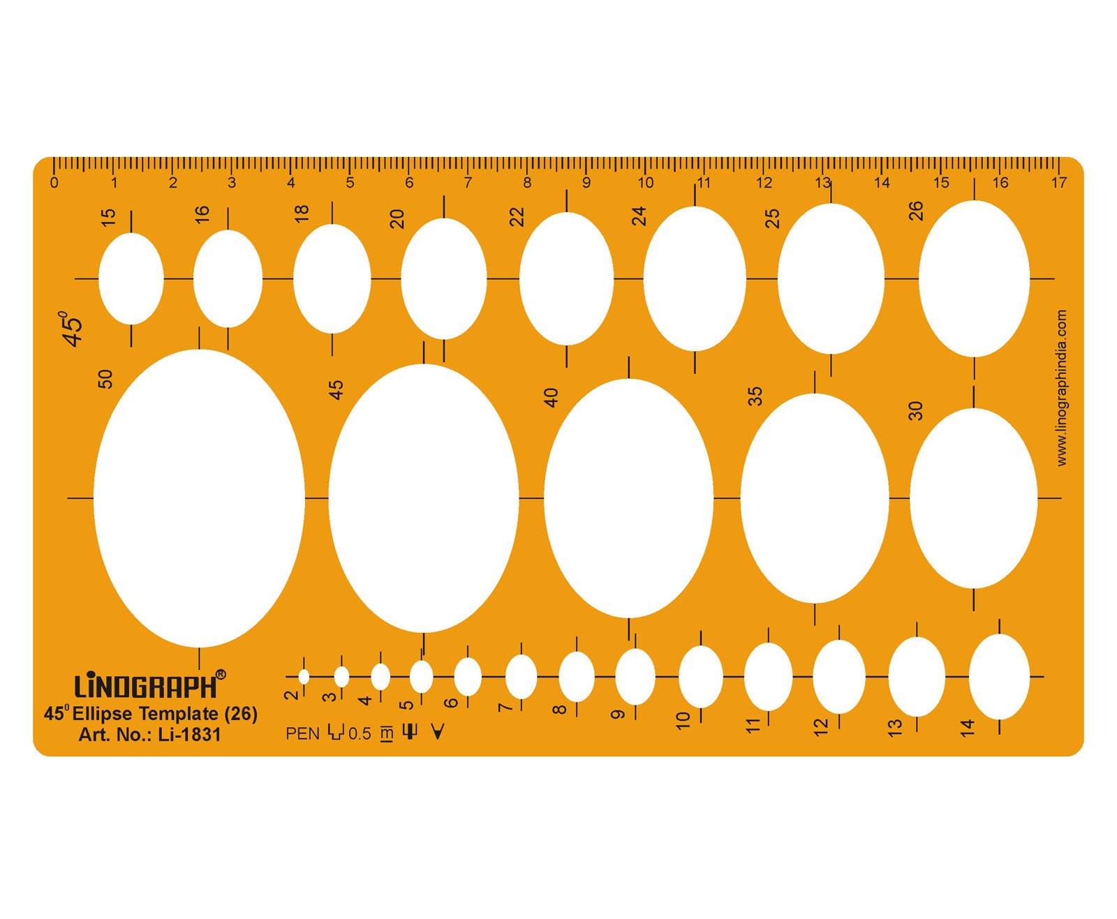 Buy Ellipse Master Templates Drafting And Design Template Stencil ...