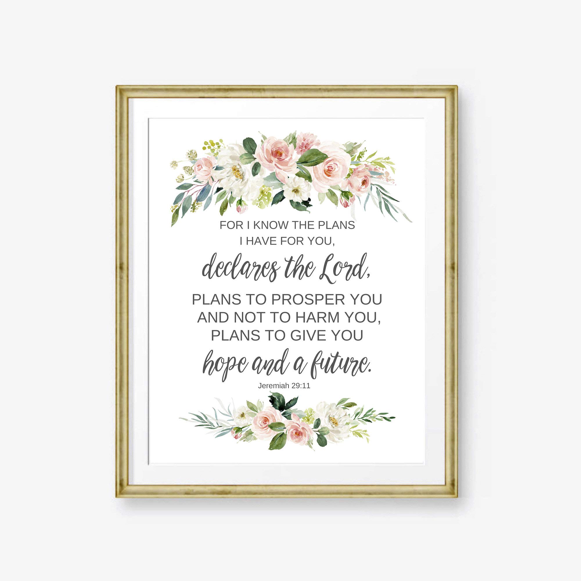 Buy for I Know The Plans I Have for You Print Jeremiah 2911 Watercolor ...