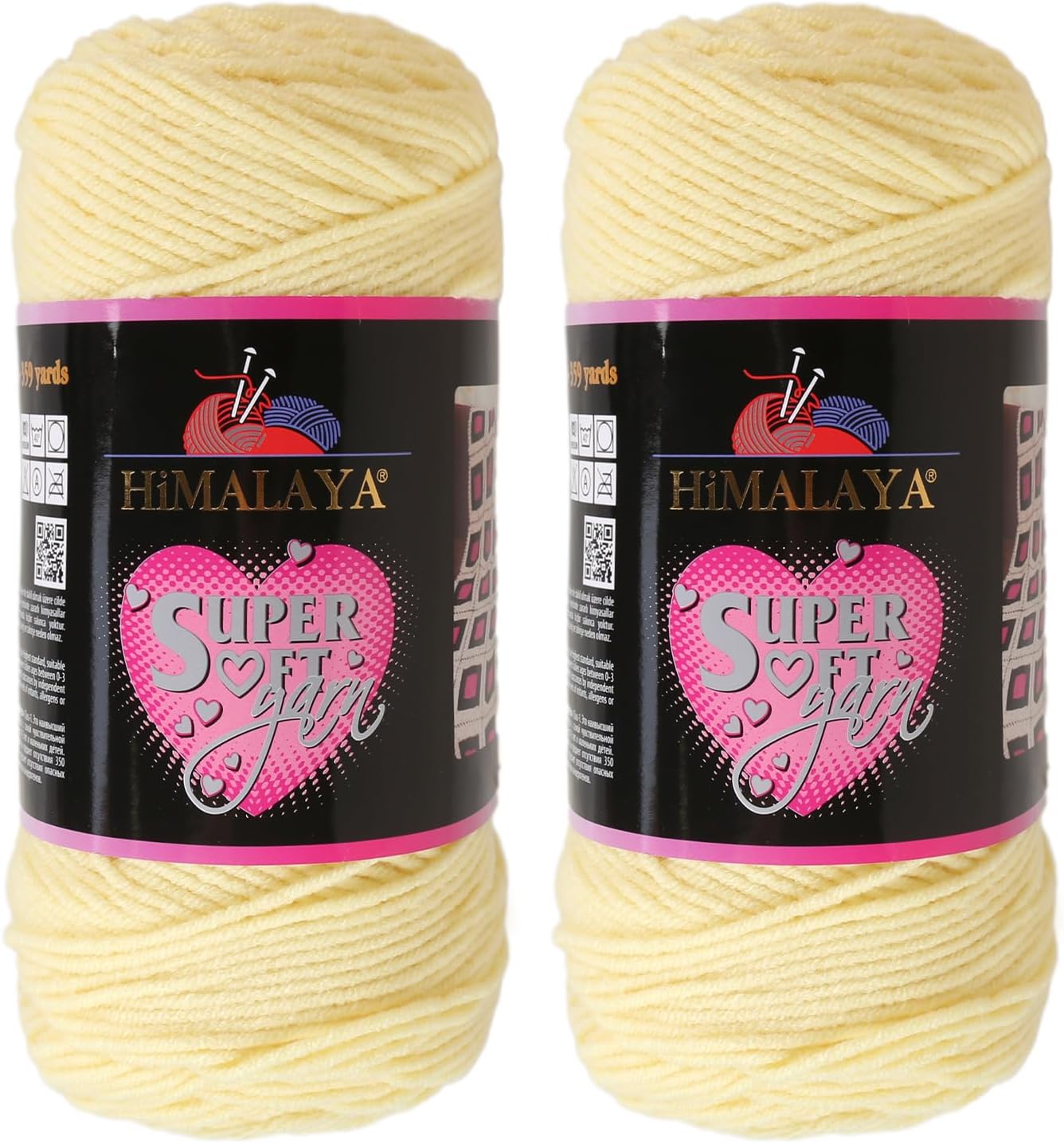 Amazon.com: 2 Skein Himalaya Super Soft Yarn, 100% Acrylic, Total 400 ...