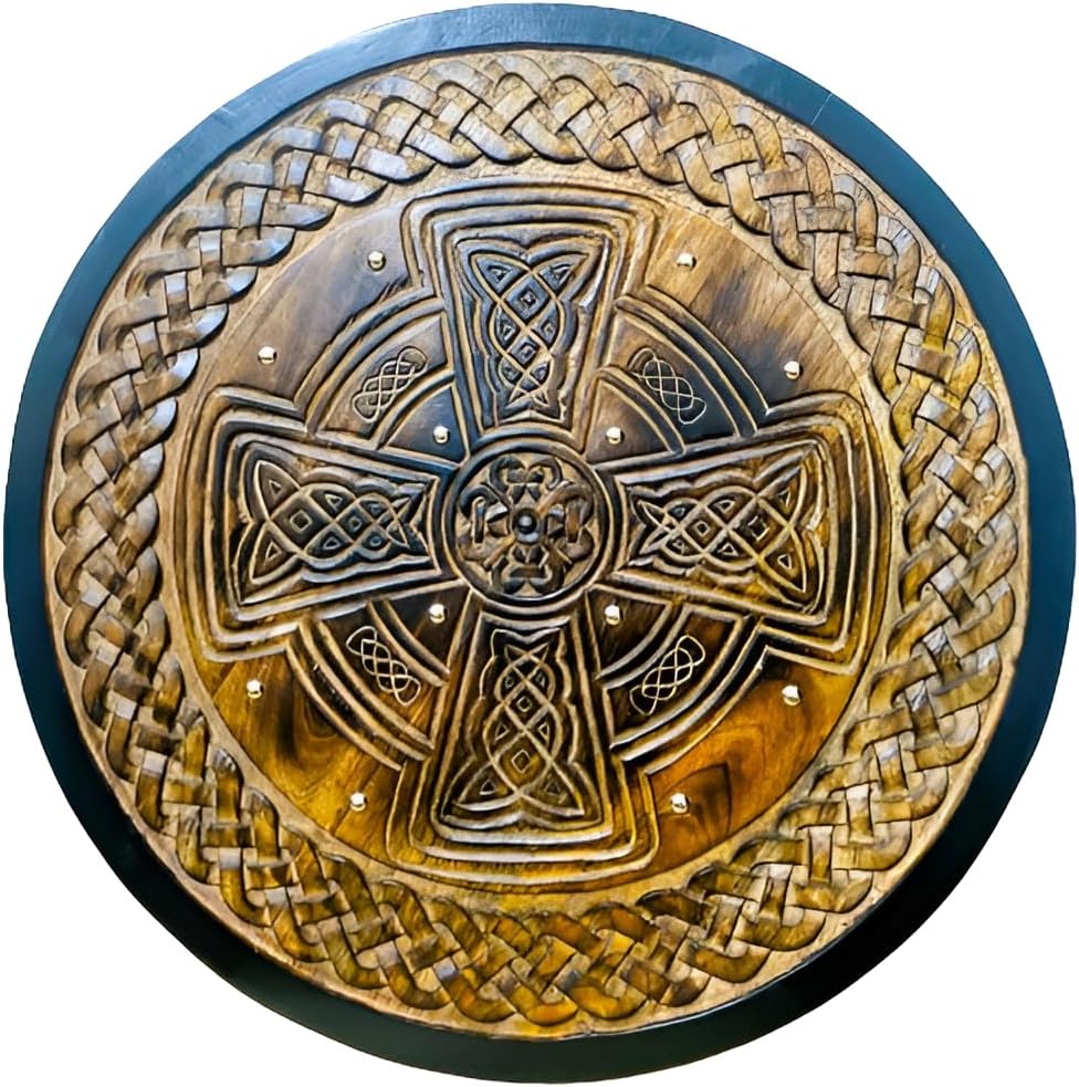 Amazon.com: Arthur Overseas™ 24-Inch Round Wooden Shield - Featuring an ...