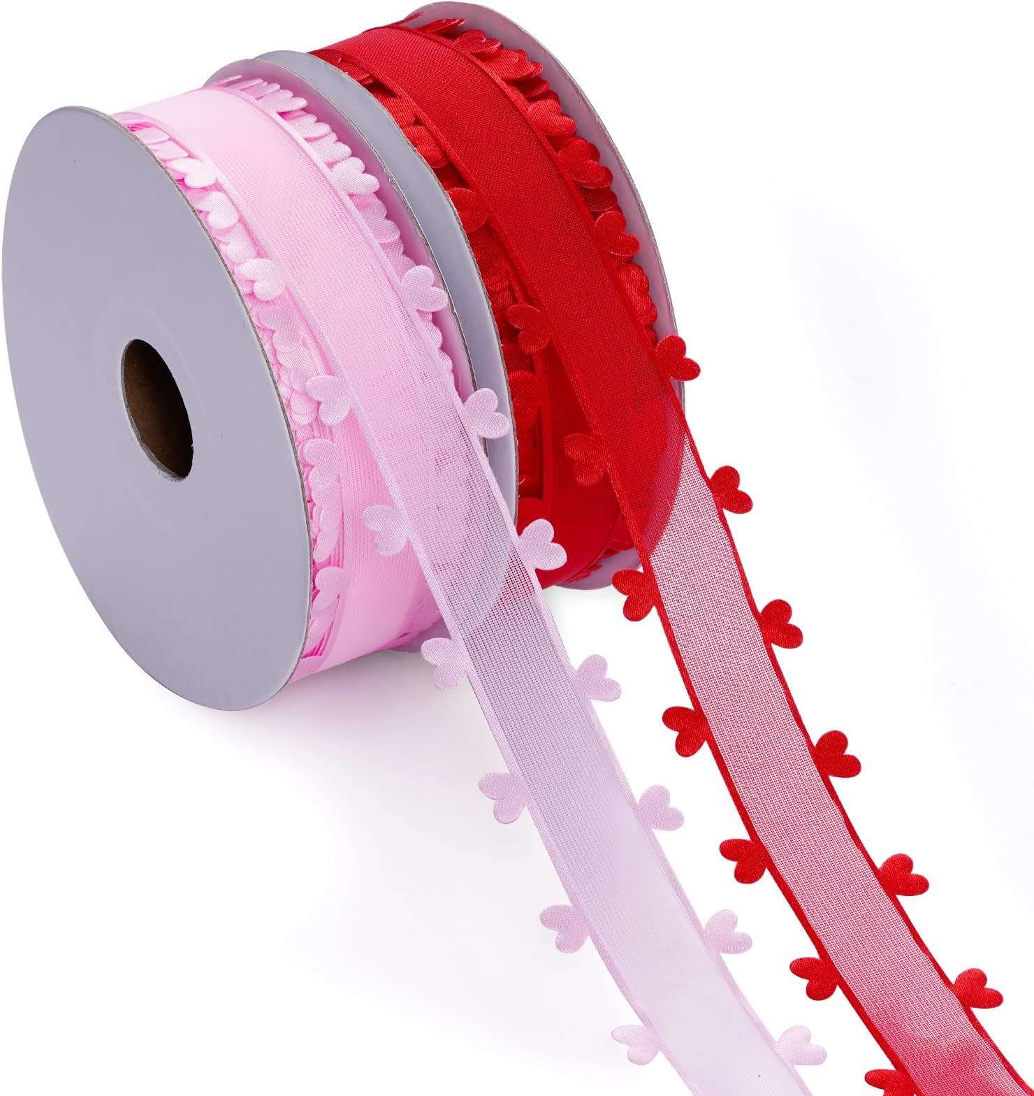 Amazon.com: MRSRIBBON 5/8" Love Heart Ribbon for Crafts - 20 Meters/1 ...