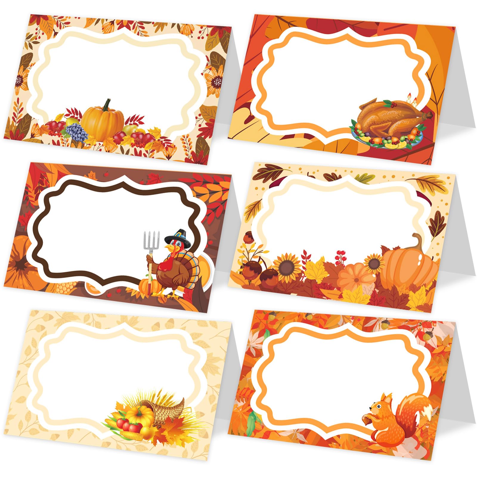 Amazon.com: HABDJILTY 120 PCS Thanksgiving Table Place Cards ...