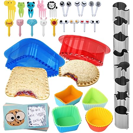 Amazon.com: Funeta Bento Box Accessories - Crustable Sandwich cutters ...