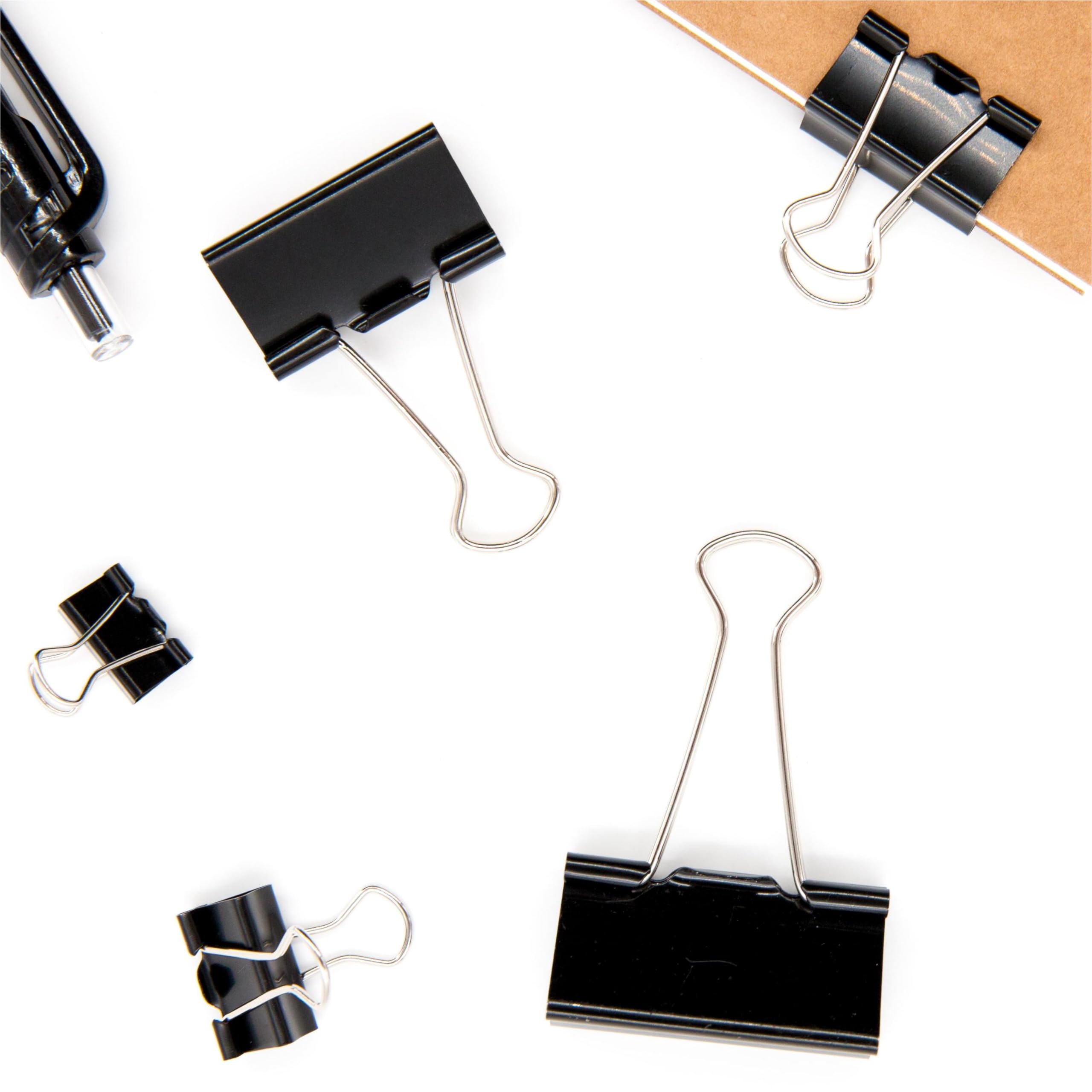 Snapklik.com : DSTELIN Binder Clips Paper Clamps Assorted Sizes 150 Count