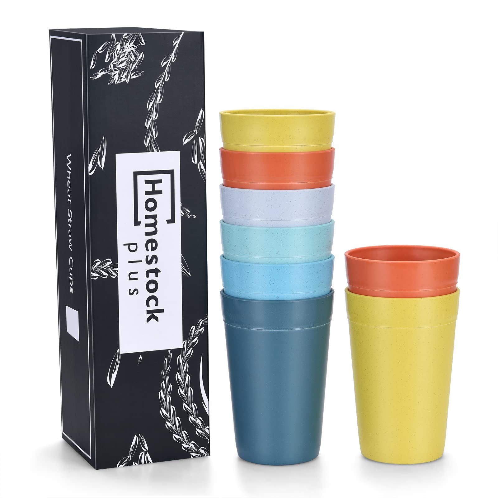 Amazon.com | 16 Oz Tumbler Cups, Unbreakable Stackable Water Drinking ...