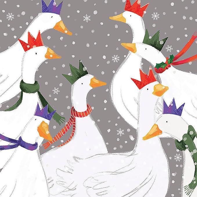 Marie Curie Party Geese Christmas Cards - Pack of 10 : Amazon.co.uk ...