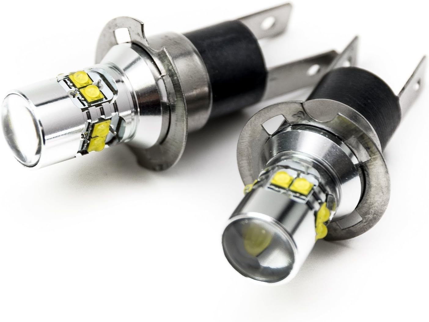 Amazon | 【e-auto fun】ショートタイプ H3C LEDバルブ 50W 12V/24V兼用 ホワイト 無極性 2個1セット ...