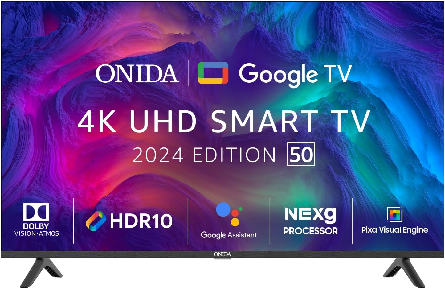 ONIDA 125 cm (50 inch) nexg Series 4K Ultra HD Smart Google LED TV ...