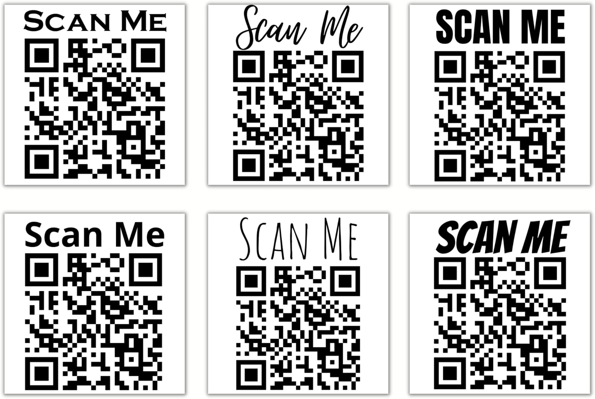 Amazon.com : QR Code Customizable 1"x1" Sticker| Labels | Asset | 50 ...