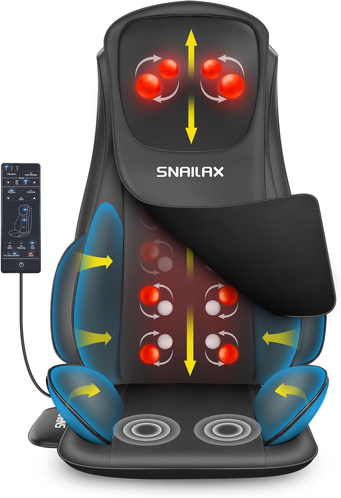 Amazon.com: COMFIER Neck and Back Massager with Heat,Shiatsu Massage ...