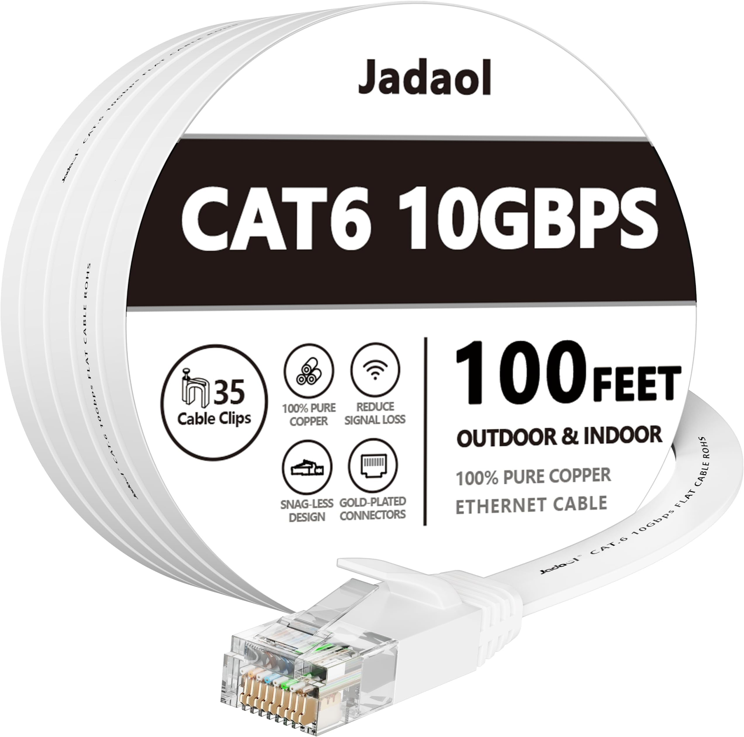 Amazon.com: Cables Direct Online Cat5e 100FT Network Ethernet Patch ...