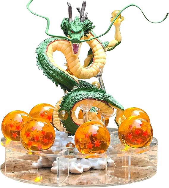 Amazon.com: Resin Shenron Figure Dragon Shenlong Statue Set Contains ...