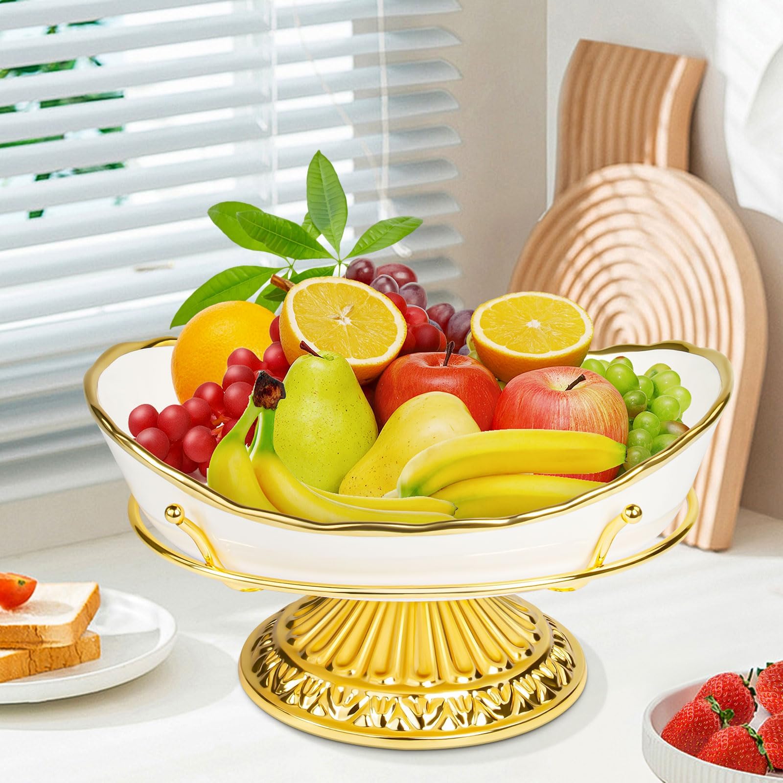 Amazon.com: Fruit Plates Decor Crystal Glass Multi-layer Fruit Plate ...