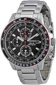 Amazon.co.jp: (セイコー ) SEIKO Prospex Solar Black Dial Chronograph ...