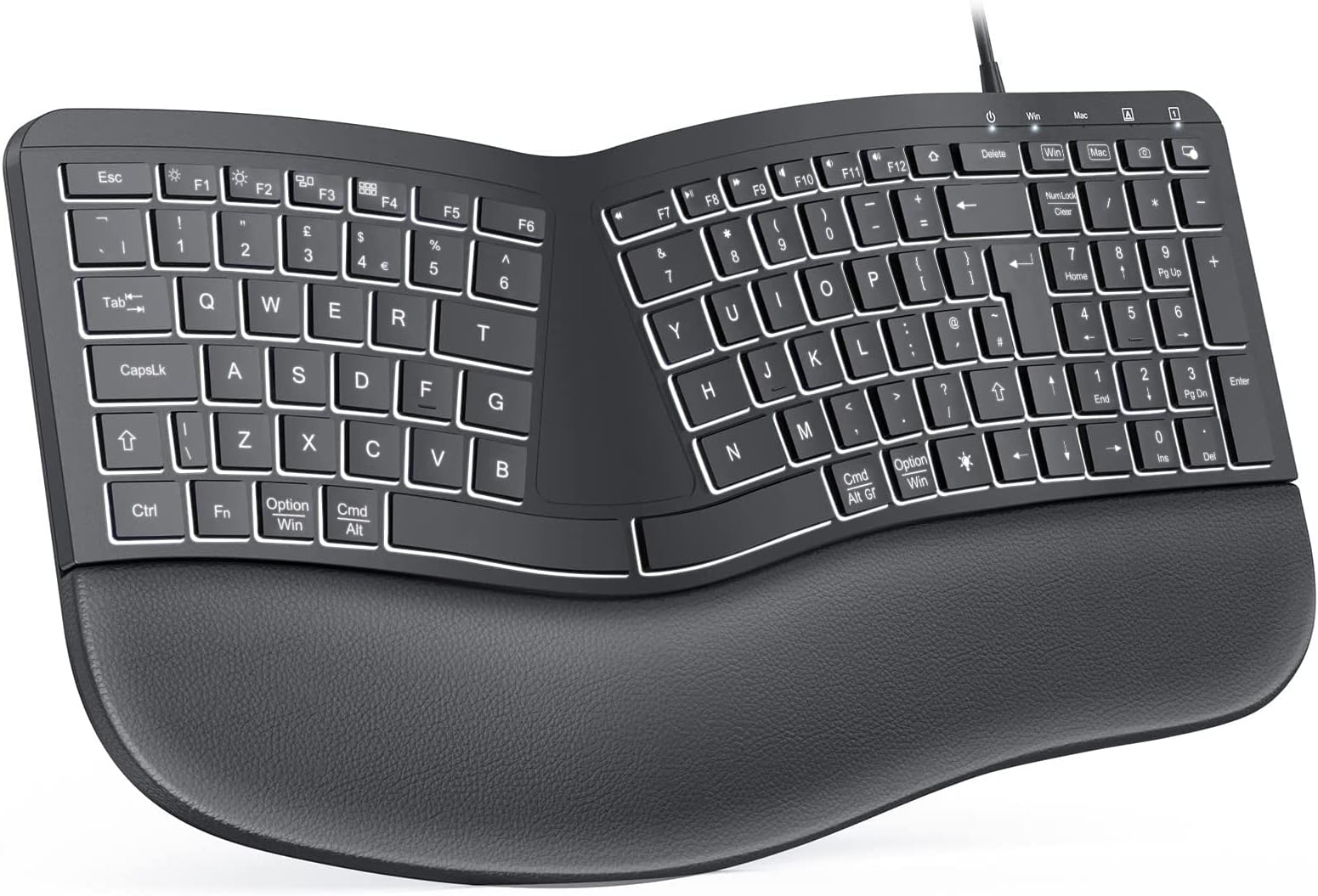 Microsoft Ergonomic Keyboard (LXM-00001), Black: Amazon.co.uk ...