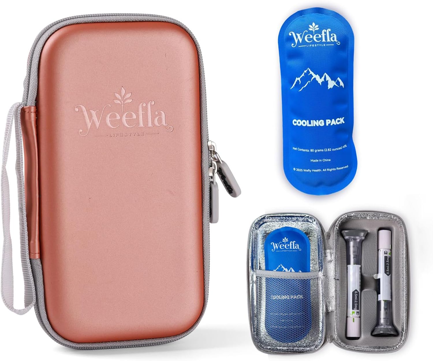 Amazon.com: weefla Hard Shell Insulated Cooler Travel Case for Zepbound ...