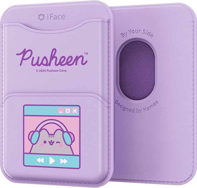 iFace Pusheen The Cat MagSynq Card Wallet Compatible with MagSafe [Slim ...